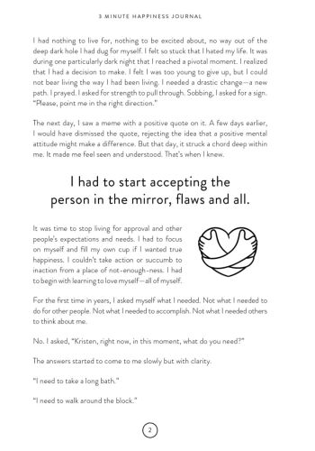 3 Minute Happiness Journal