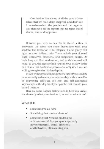 Embrace Your Shadow to Find Your Light